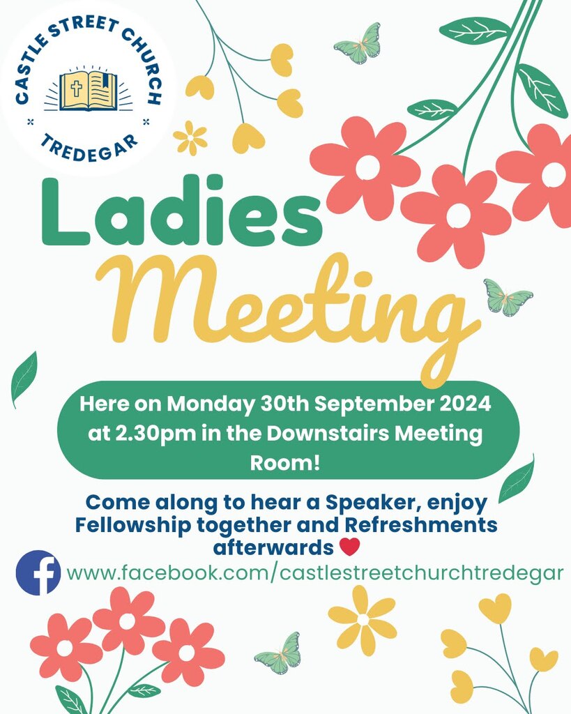Ladies Fellowship Meeting – Castle Street Church Tredegar